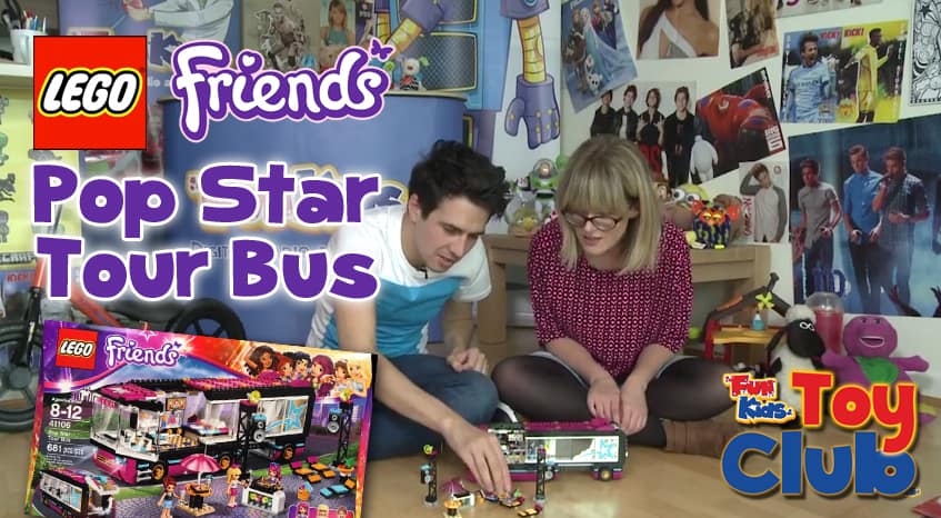 Watch LEGO Friends Pop Star Tour Bus unboxing in Fun Kids Toy Club ...
