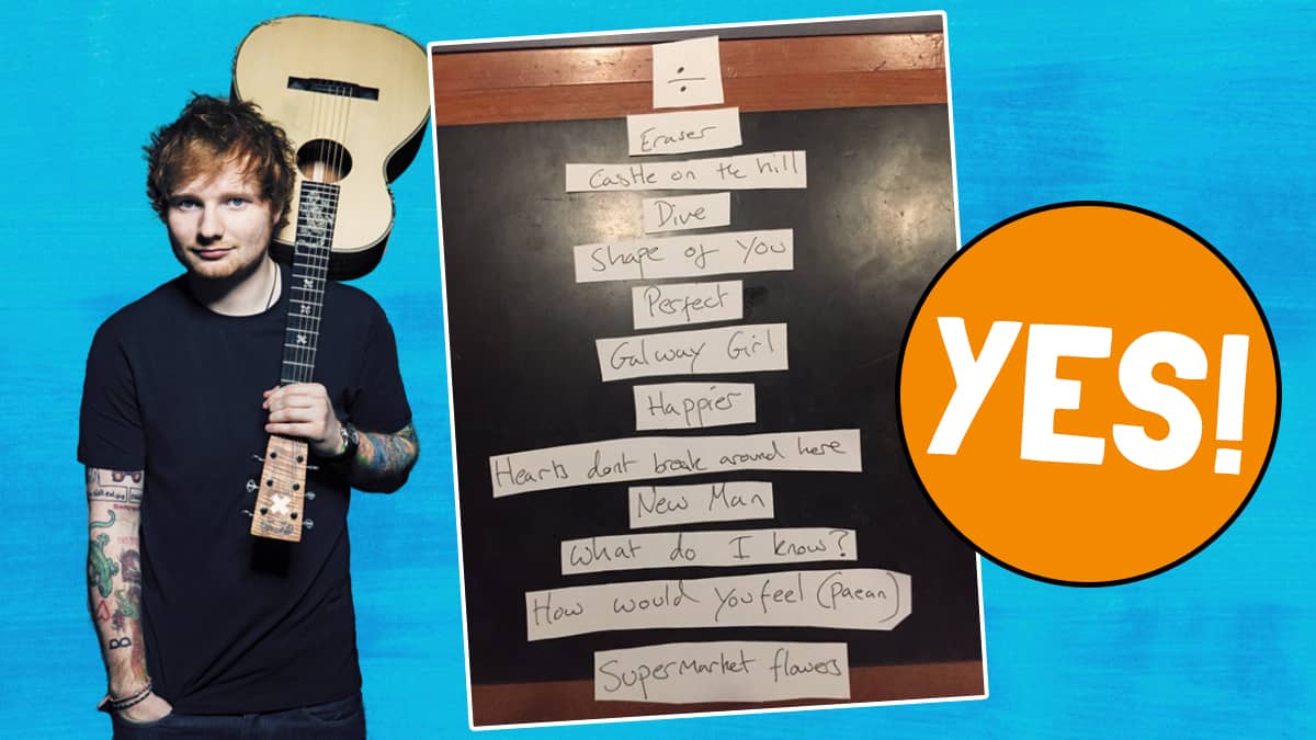 Ed Sheeran confirms Divide ÷ album tracklist on Twitter! - Fun Kids ...