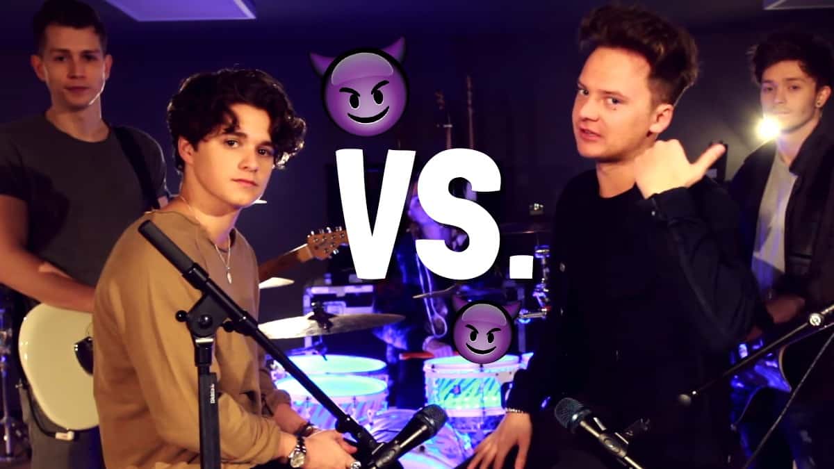 Conor Maynard and The Vamps sing off - LOADS of songs over Ed Sheeran's ...