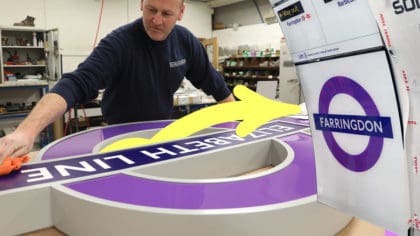 Elizabeth Line roundels start appearing in London stations, months ...