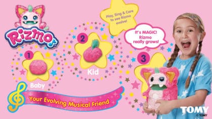 Check out Rizmo, the cuddly friend that grows as you play with it ...
