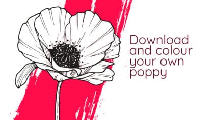 Download the free poppy colouring sheet - Fun Kids - the UK's children ...